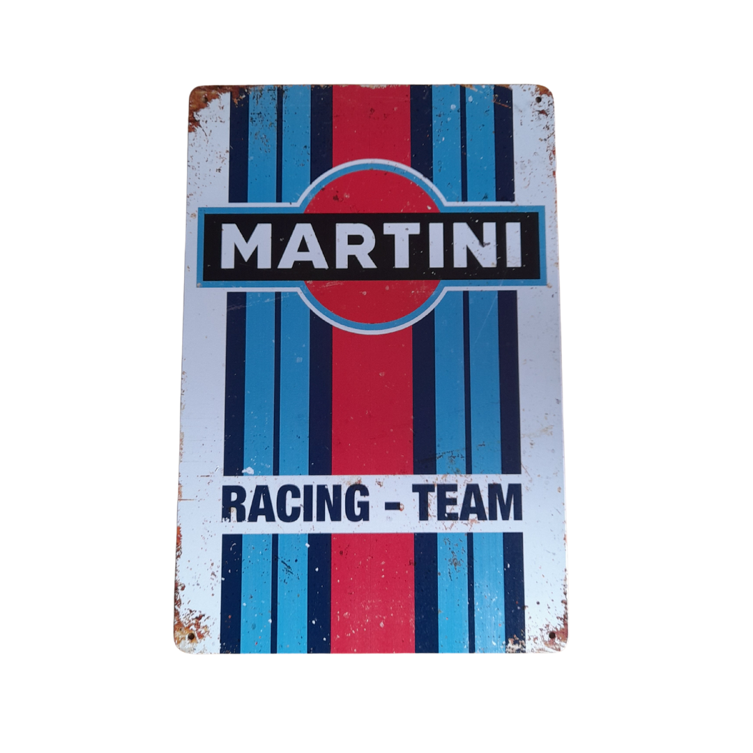 Martini Racing Team Metal Sign – Mathewsons Gift Shop